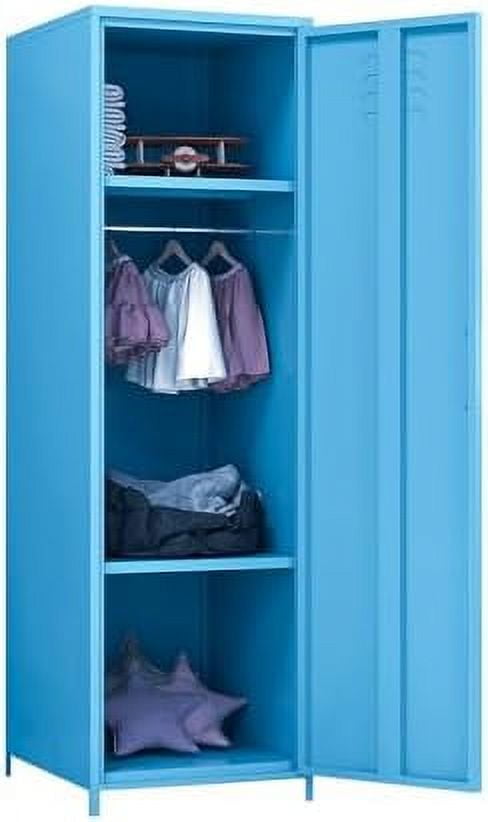 51" Tall Locker Cabinet with Magnetic Door and 2 Adjustable Shelves ...