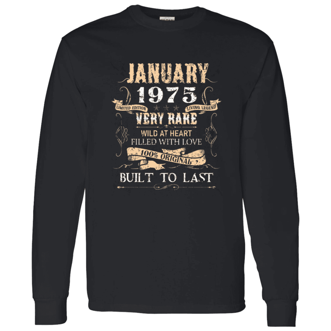 51 Years Old 51St Birthday Vintage January 1975 Long Sleeve Shirt ...