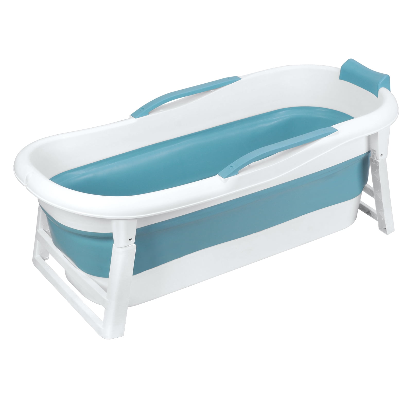 51 inch Foldable Bathtub,Large Collapsible Tub,Freestanding Surround ...
