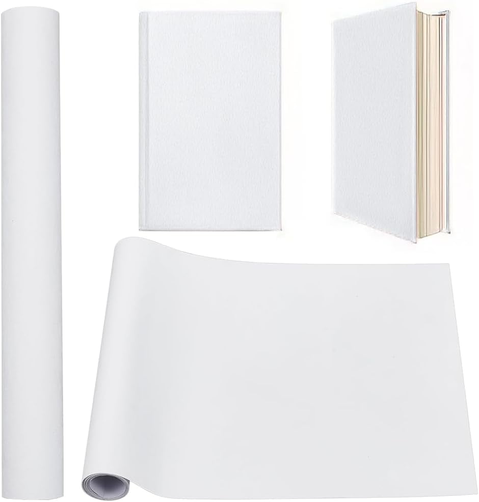 51 x 11.8 Inch White Book Cloth Paper Backed Book Cover Suede Fabric ...