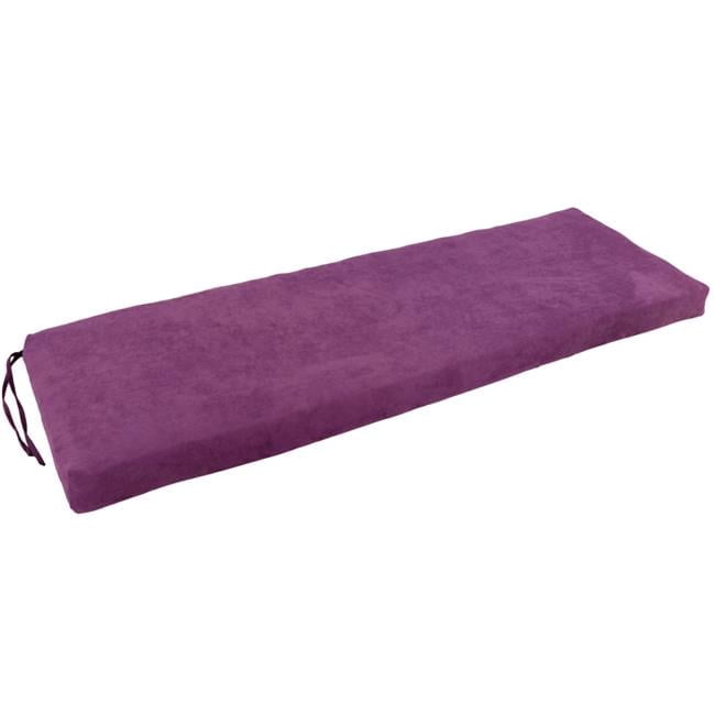 51 x 19 in. Solid Microsuede Bench Cushion, Ultra Violet - Walmart.com