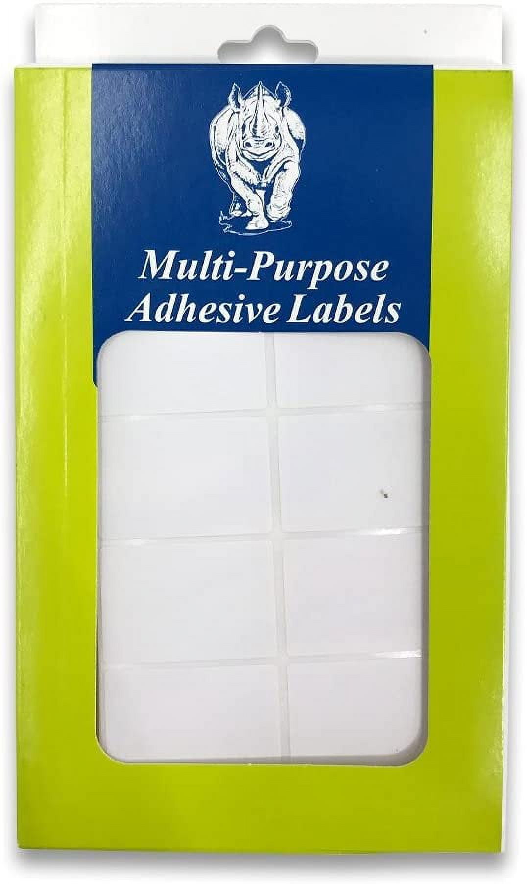 510 All Purpose Self Adhesive Plain Rectangular White Labels - Easy Use ...
