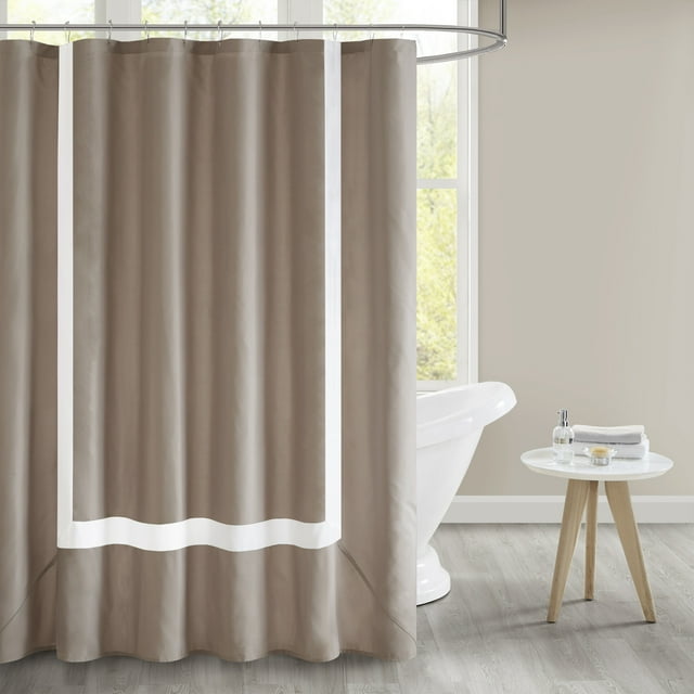 510 Design Floyd Pieced Border Shower Curtain with Liner - Walmart.com