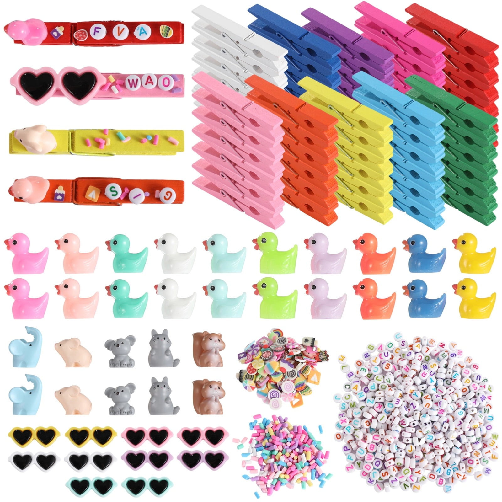 510 PCS Cheer Pins Spirit Clips Set, DIY Cheer Clips for Backpack ...