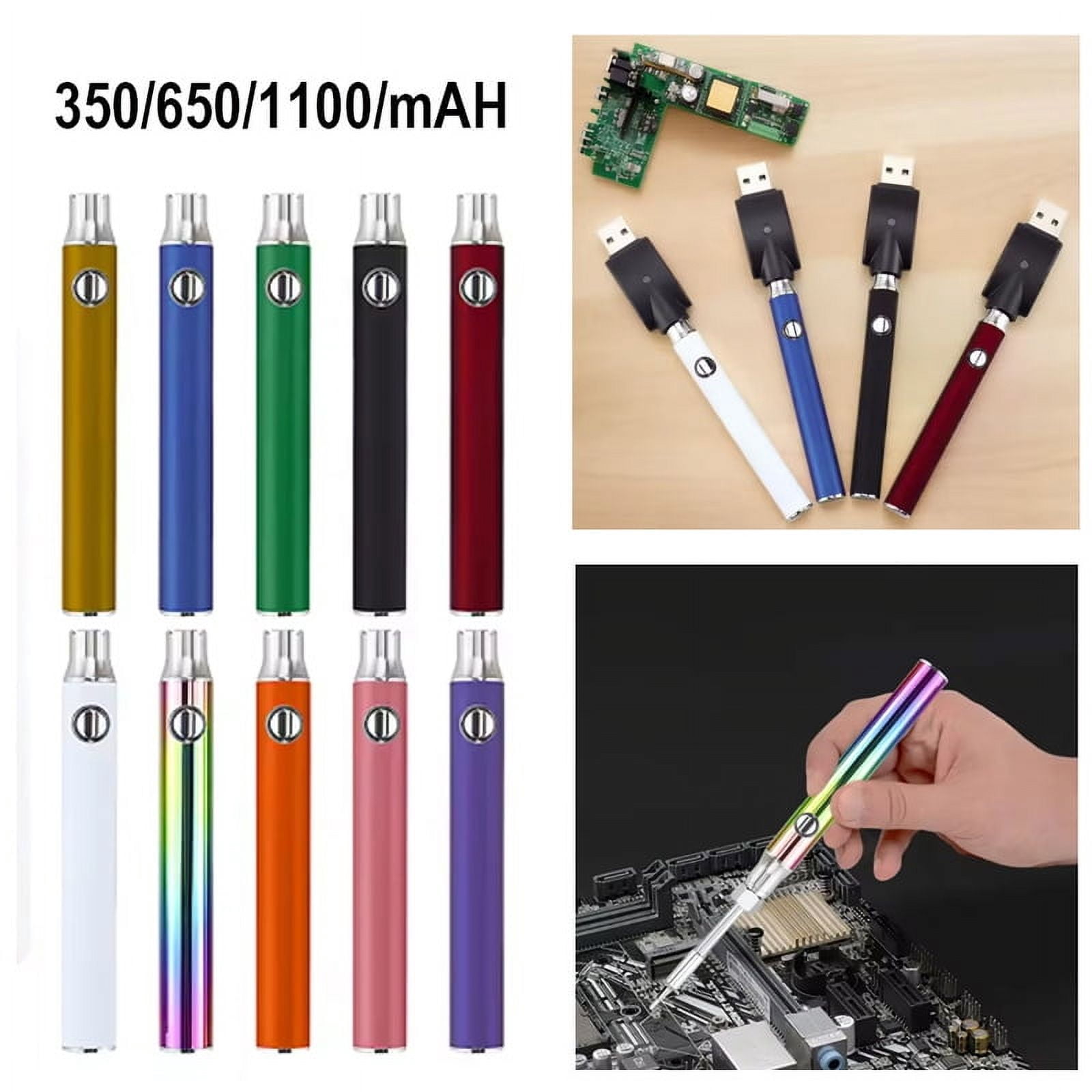 510 Thread Mini Soldering Iron Pen Adjustable Voltage Preheat Battery ...