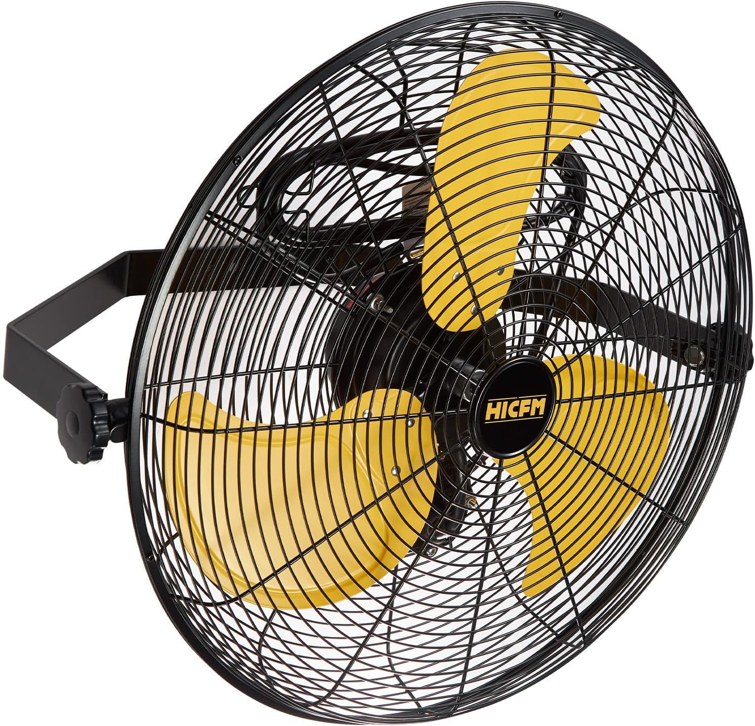 5100 CFM Safety Yellow 20 inch Outdoor High Velocity Wall Mounted Fan with IP44 Enclosure Motor ...