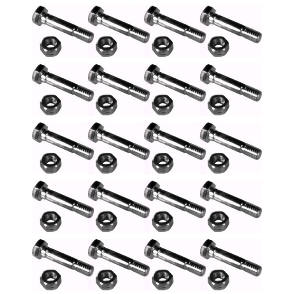51001500-1.5inch Qty 20: 1-1/2" x 5/16" Shear Pin with Nut Fits Ariens ...