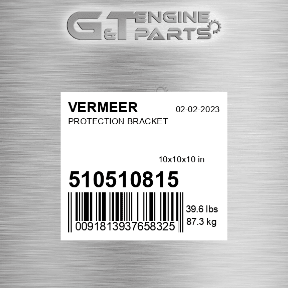 510510815 PROTECTION BRACKET fits VERMEER (New OEM) - Walmart.com