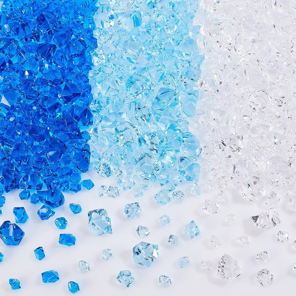 510Pcs Fake Crushed Ice Cubes Fake Crystals Ice Cubes Diamonds Gems ...