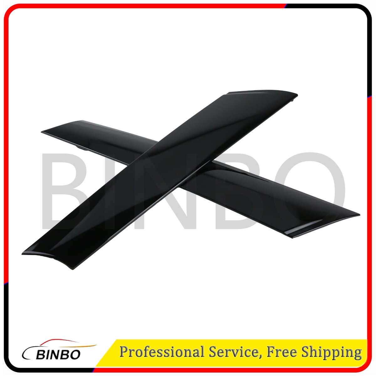 51137272583 + 51137272584 Pair L/R Front Side Windshield Post Trim A ...