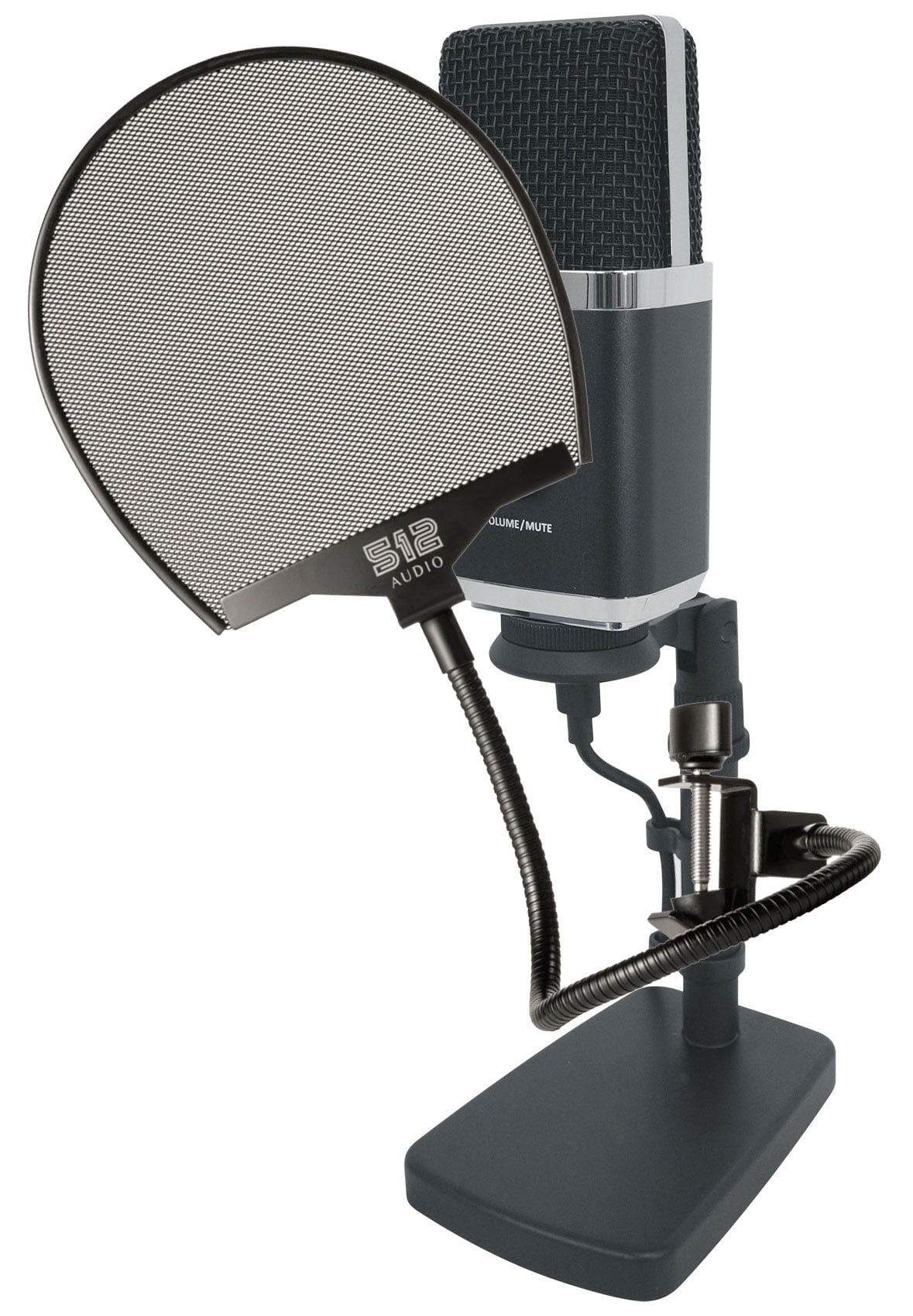 512 Audio Warm Audio Script Condenser Recording USB Microphone+Stand ...