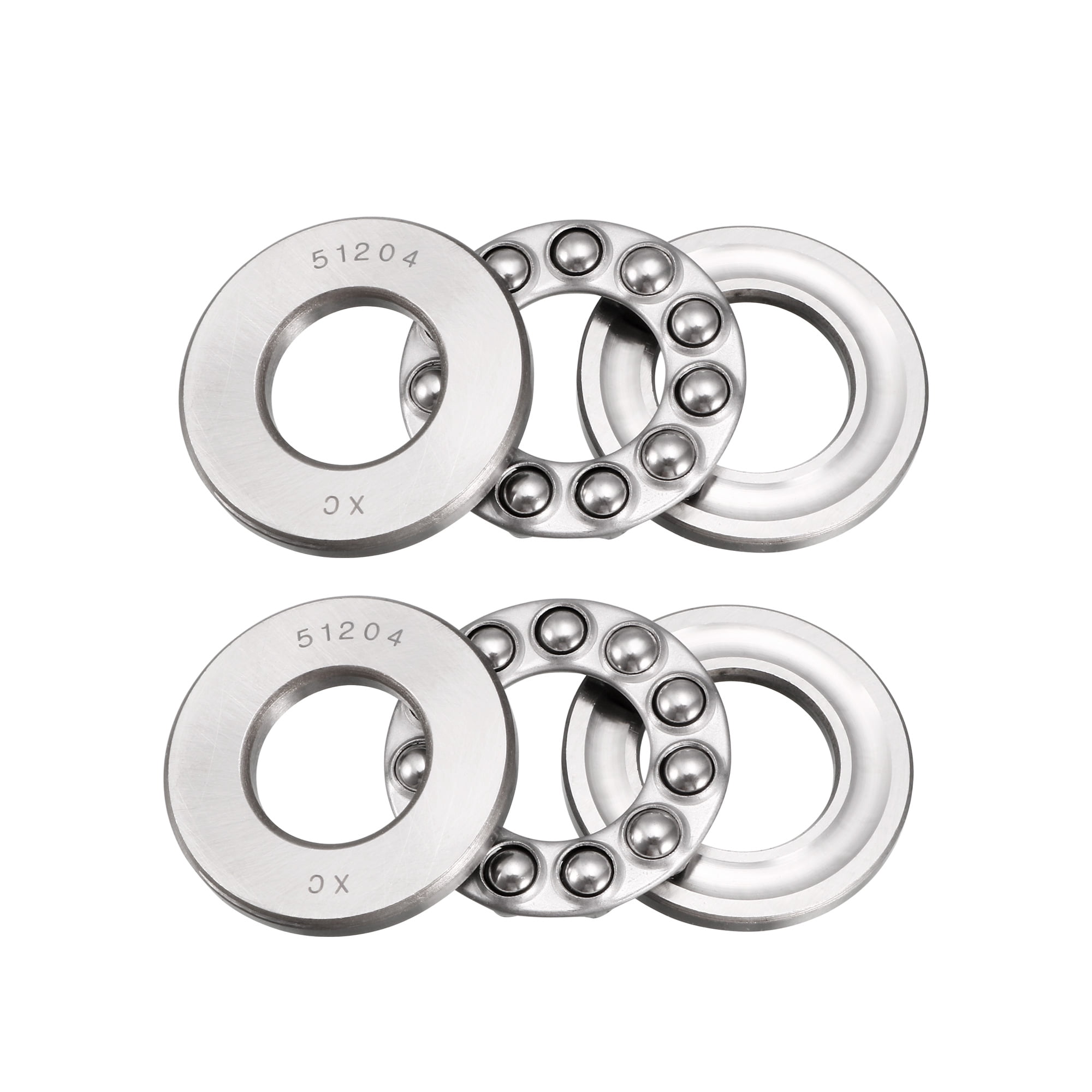 51204 Miniature Thrust Ball Bearings 20mm x 40mm x 14mm Chrome Steel ...