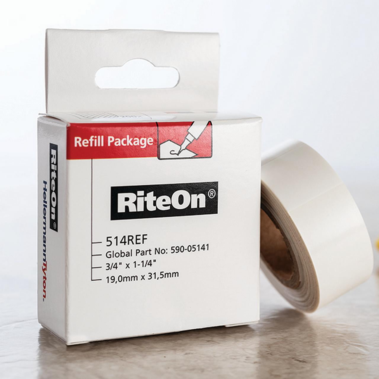 512REF - Rite-On Self-Laminating Label Refill .75x.5x1.875in VL Wht (1 ...