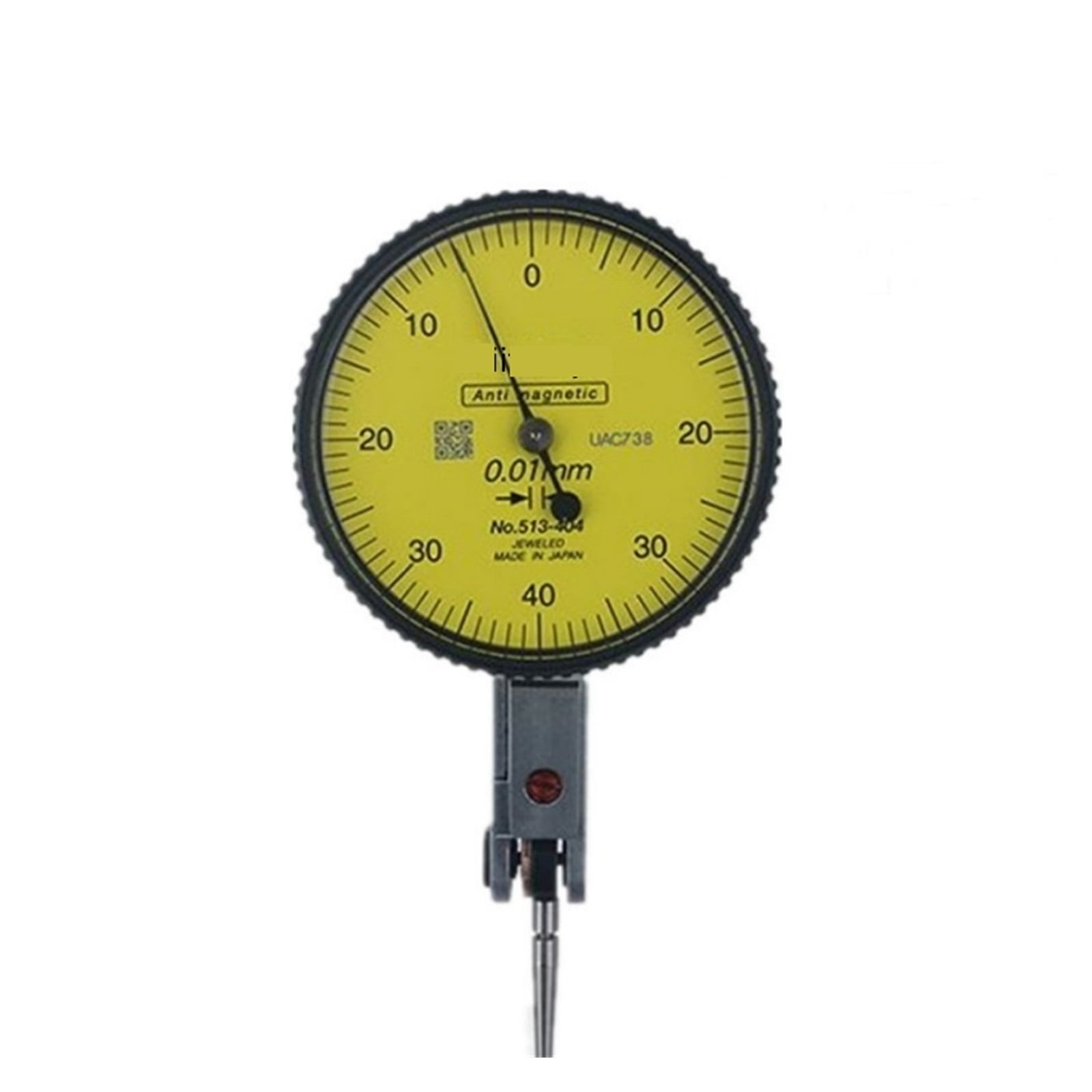 513-404 Lever Table Dial Indicator 0-0.8mm 0.01mm 32mm 38mm Gauge Scale ...