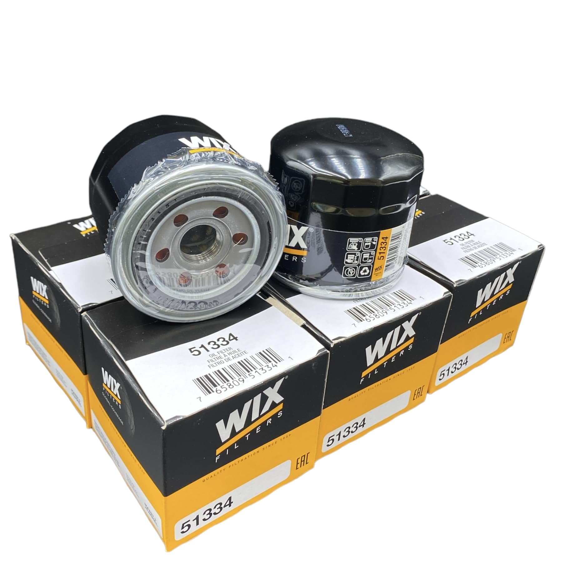 51334 Wix Oil Filter Pack of 6 Replace Kubota 15241-39092, Yanmar 1196 ...