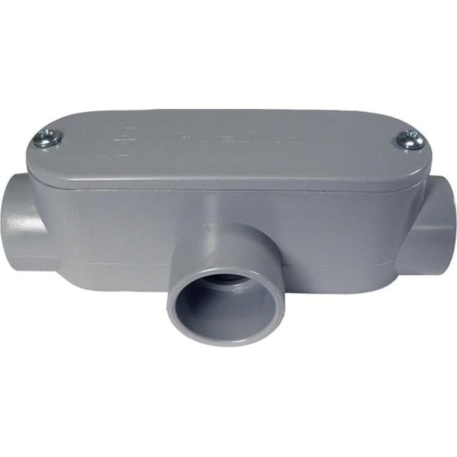 5133568U 2 in. PVC T Conduit Body - Walmart.com