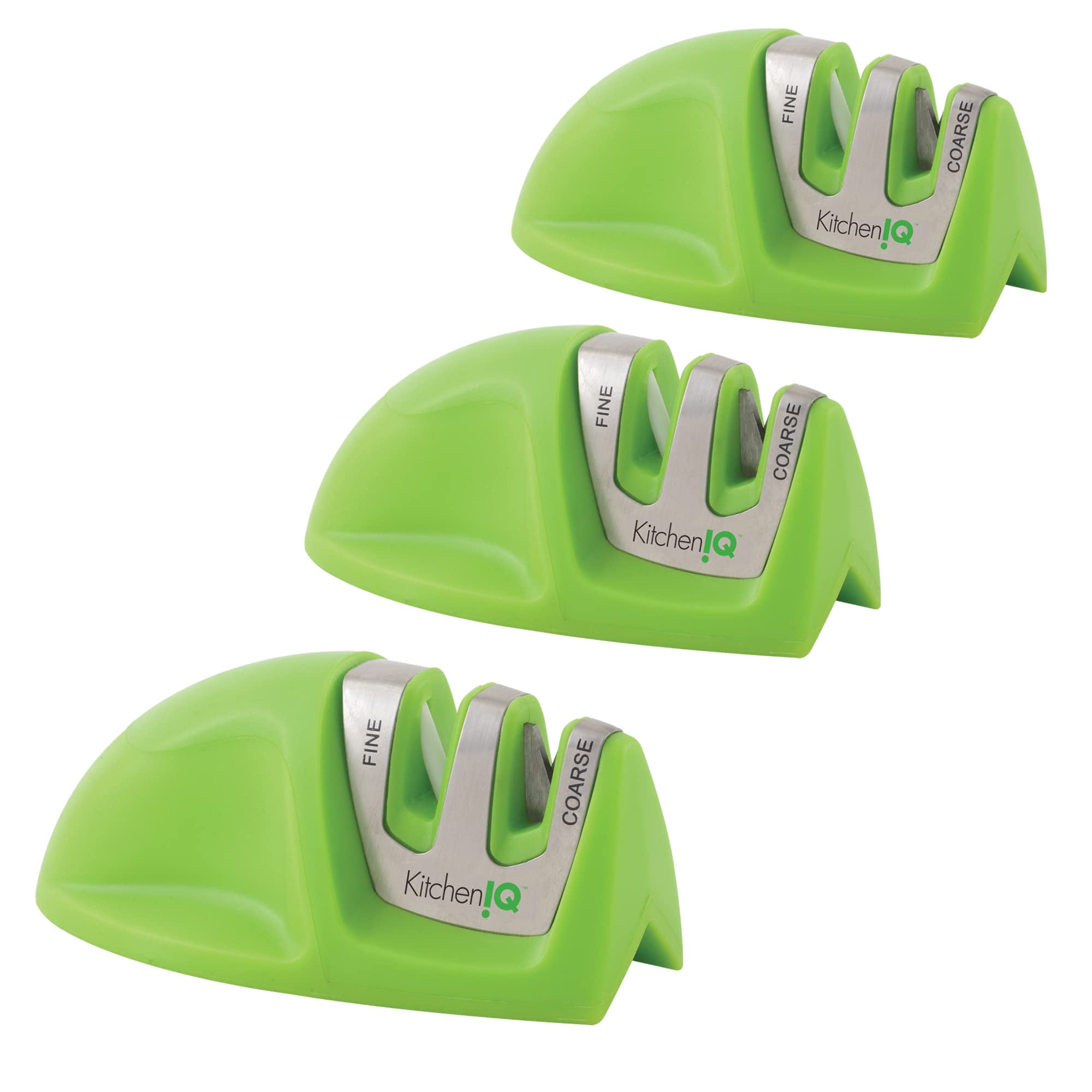 51422 | Edge Grip 2-Stage Knife Sharpener | Green – 3 Pack | Coarse ...