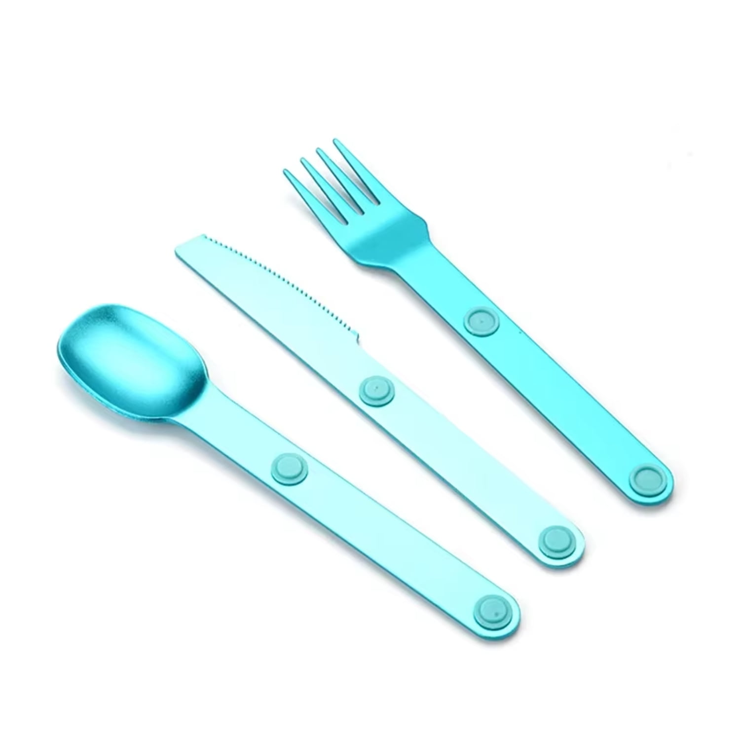 515 Portable Camping Utensils 3PCS Camping Utensils Set Connection Fork ...