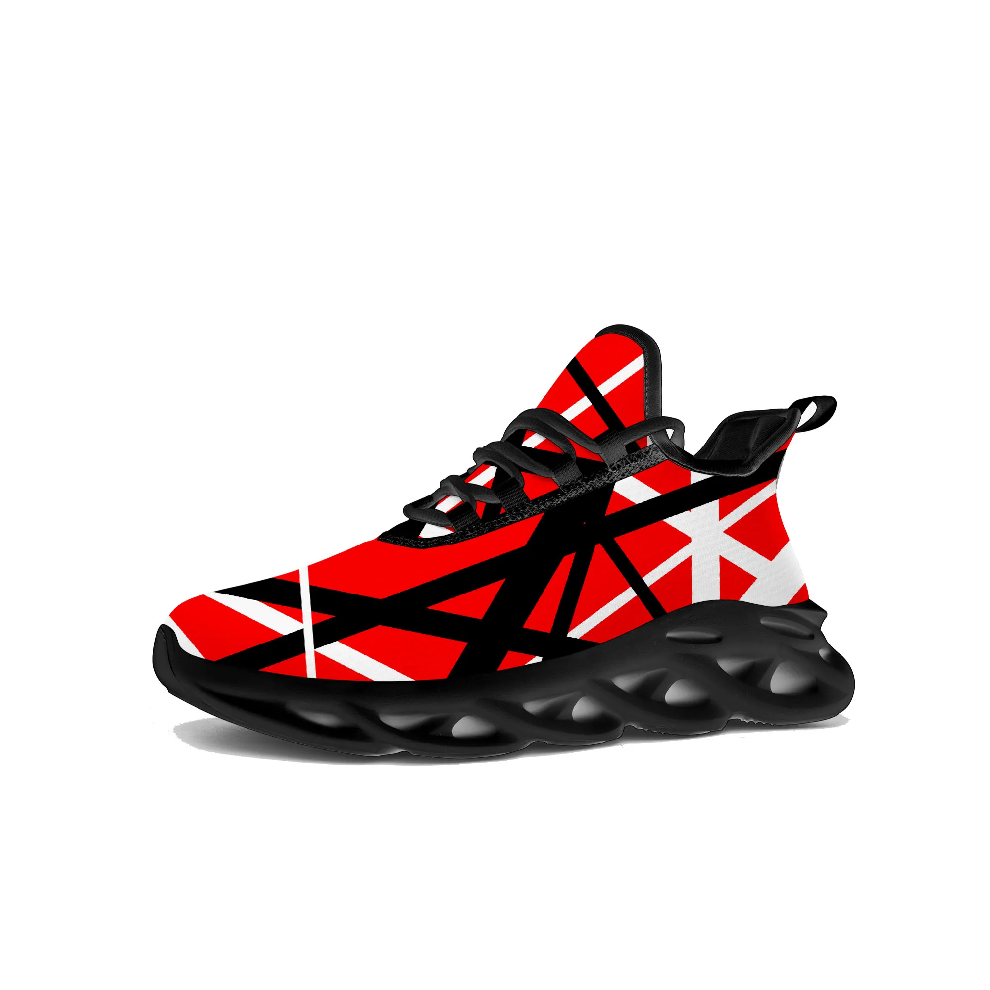 5150 Stripe Rock Band Flats Sneakers Mens Womens Sports Running Shoe ...