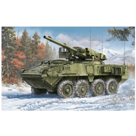 5158 1/35 M1128 MGS STRYKER After 2008 Tank Military Model Kit ...