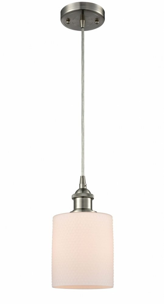 516-1P-SN-G111-LED-Innovations Lighting-Cobbleskill - 3.5W 1 LED Cord ...