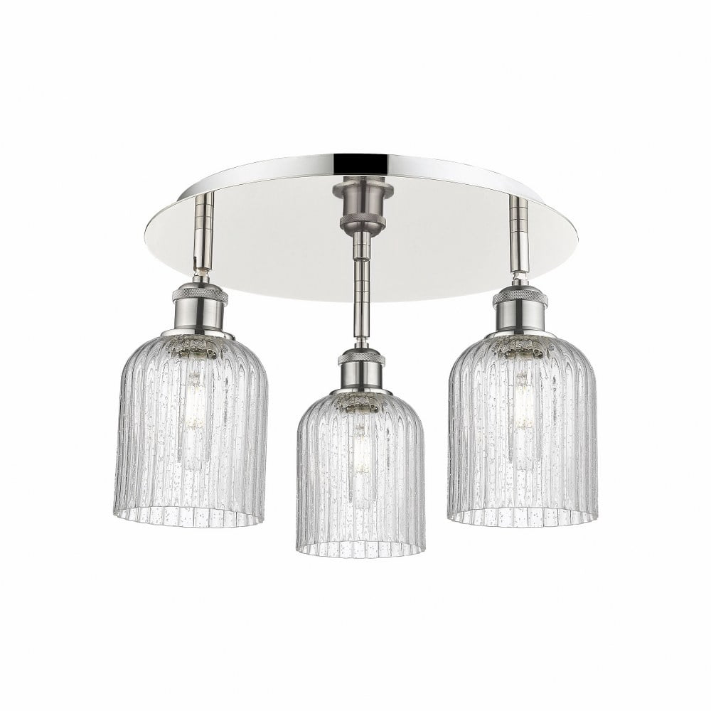 516-3C-PN-G559-5SDY Innovations Lighting Bridal Veil - 3 Light Flush ...