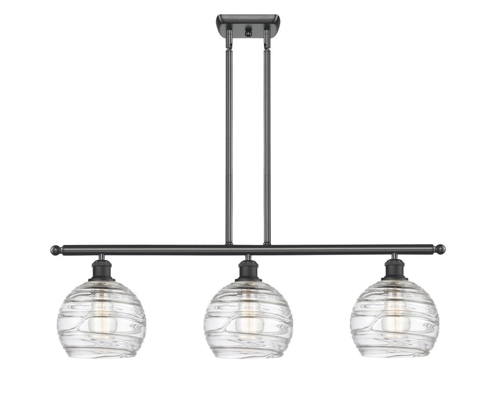 516-3I-BK-G1213-8-Innovations Lighting-Athens Deco Swirl - 3 Light ...