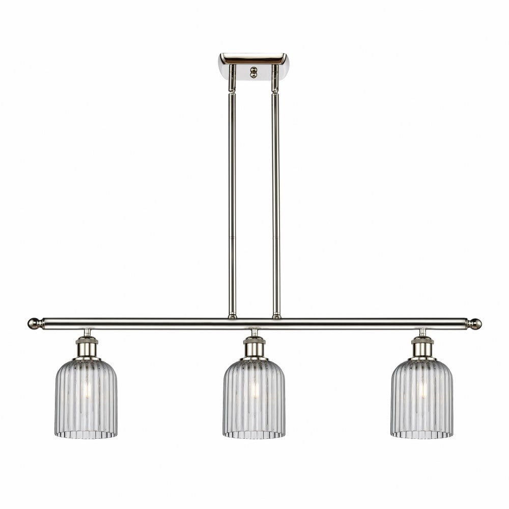 516-3I-PN-G559-5SM Innovations Lighting Bridal Veil - 3 Light Stem Hung ...