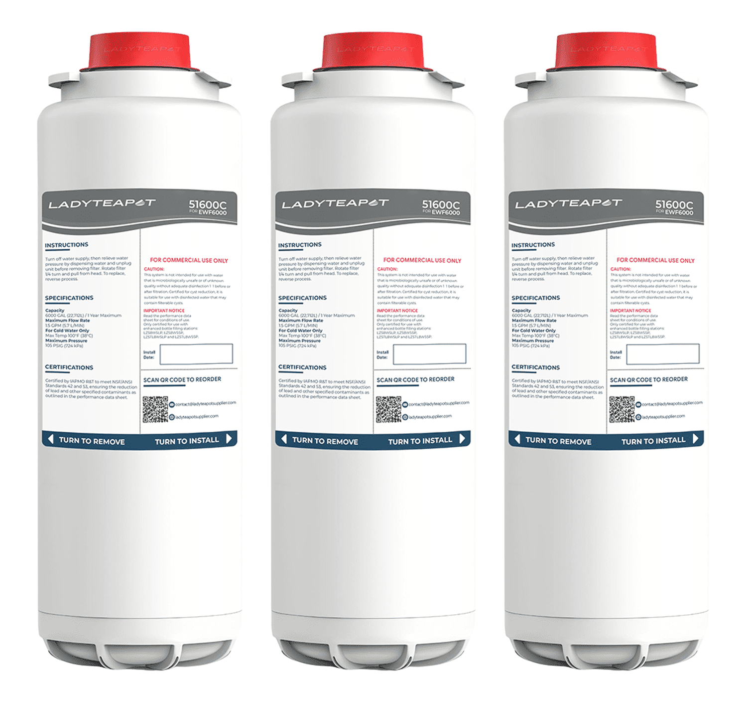 51600C Filter Replacement Compatible With Elkay 51600C EWF6000 Bottle ...
