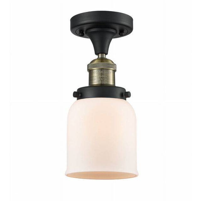 Innovations Lighting - Bell - 1 Light Semi-Flush Mount In Industrial ...