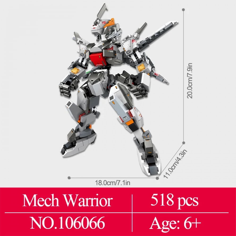 518pcs Mecha Robot Mini Building Blocks Children's DIY Toys Battle ...
