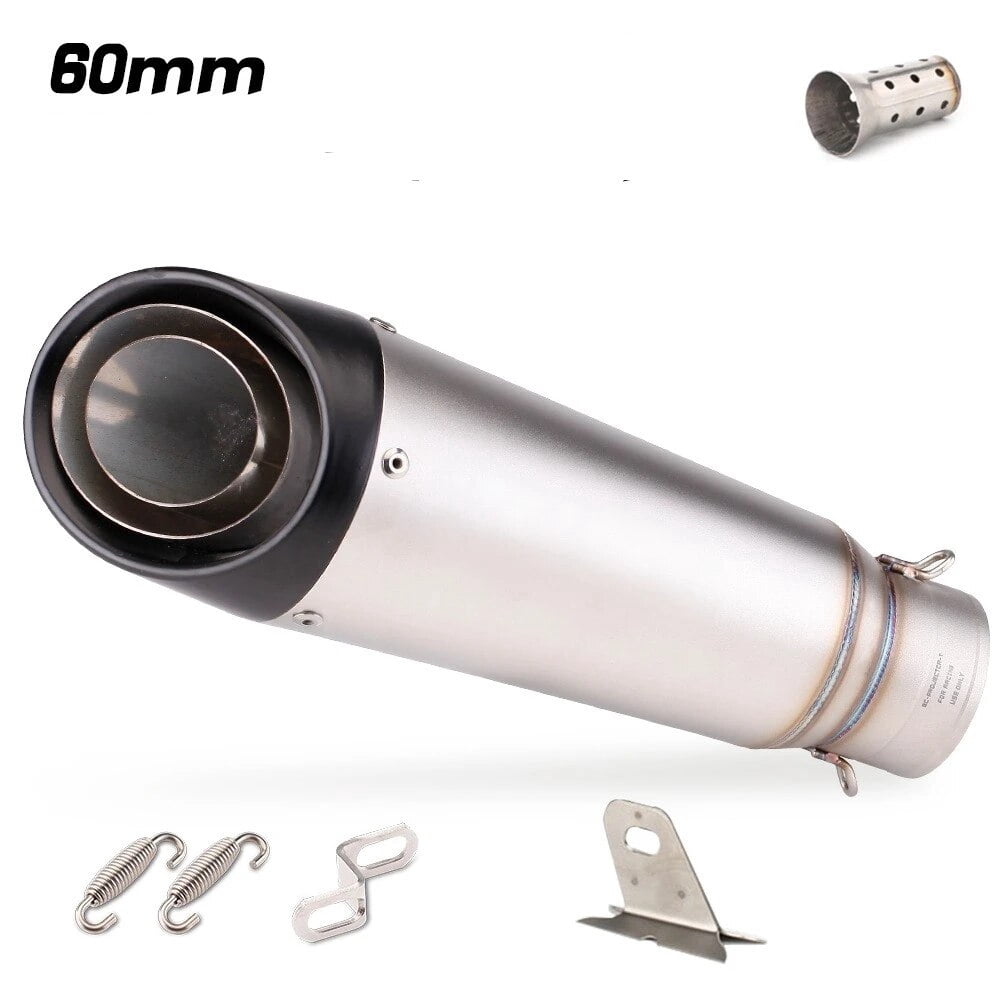 51MM 61mm Modified Motorcycle Carbon Fiber Exhaust Muffler for YZF R6 ...