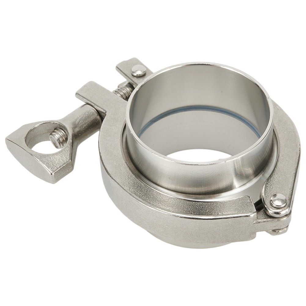 51mm 2" OD SS304 Sanitary Pipe Weld Ferrule + Tri Clamp + PTFE Gasket ...