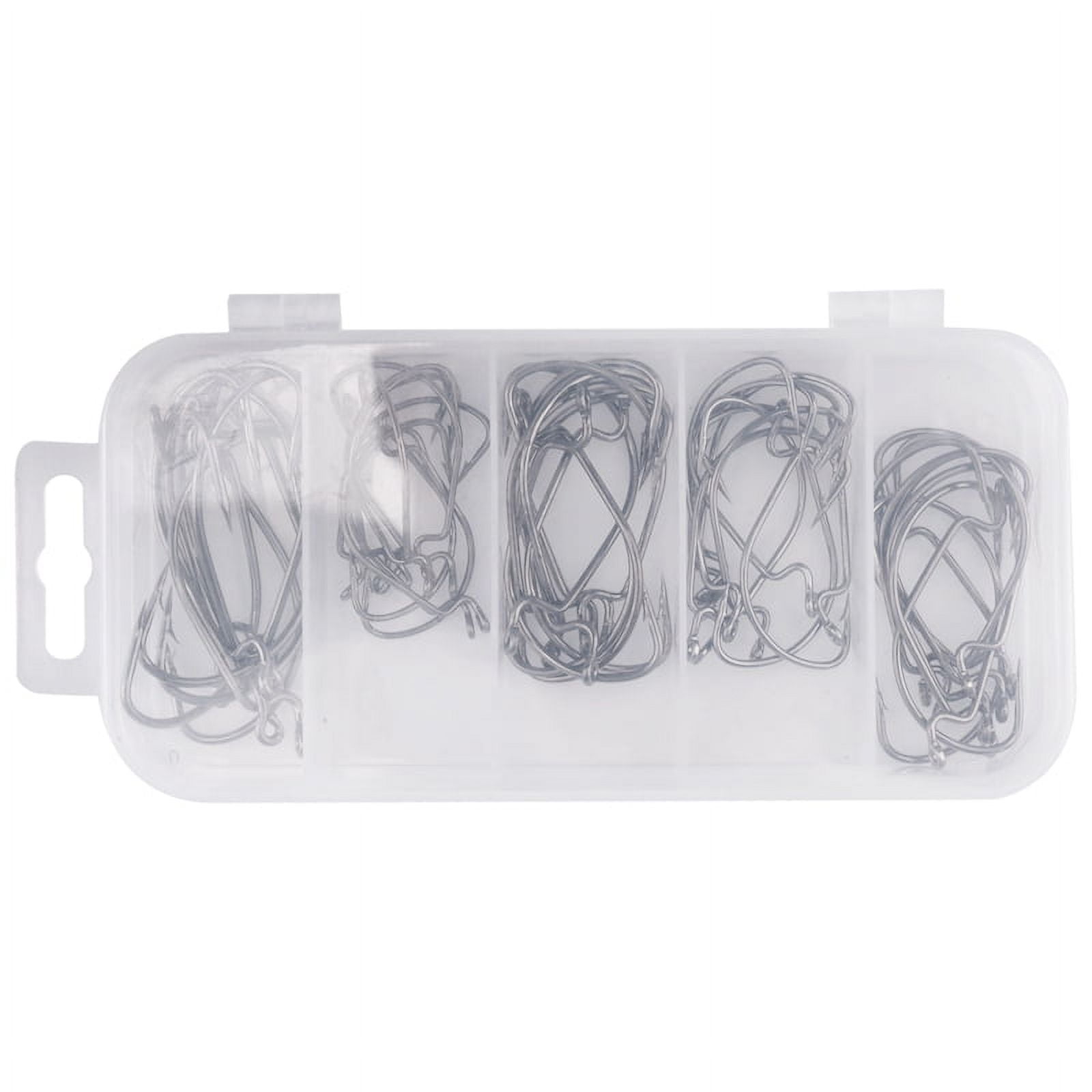 51Pcs Fishing Hooks High Carbon Steel Worm Senko Bait Jig Fish Hooks ...