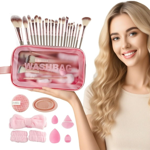 51Pcs Professional Makeup Brush Set with Case – Multi-Functional ...