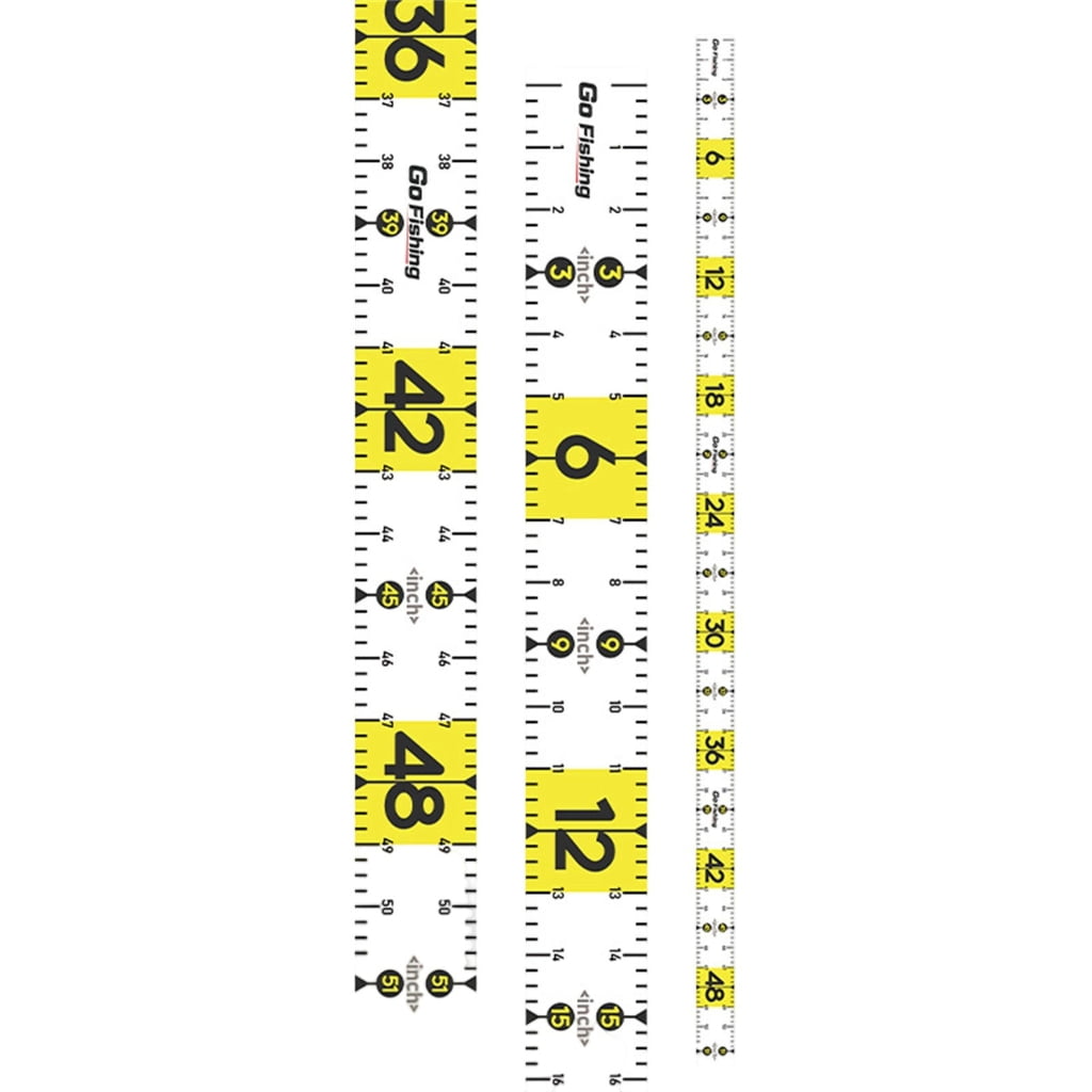 51in Fishing Tape Measure Adhesive Ruler Portable Fish Measurement Tool ...