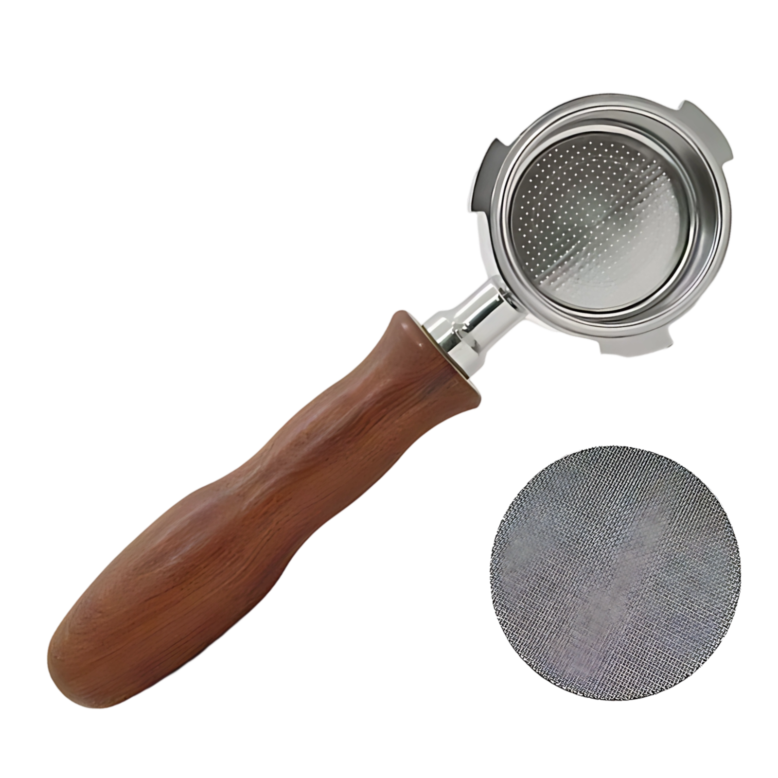 51mm Bottomless Portafilter with Puck Screen, 316 Stainless Steel ...