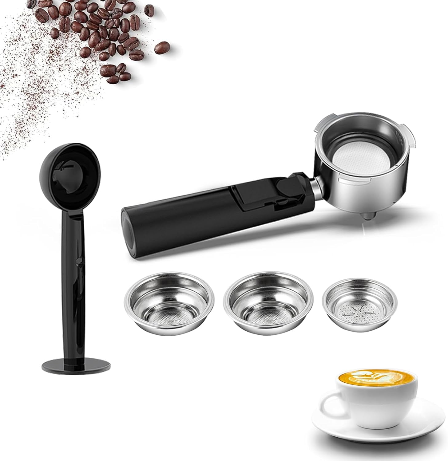 51mm Coffee Espresso Portafilter/Espresso Machine Holder, 3 ears ...