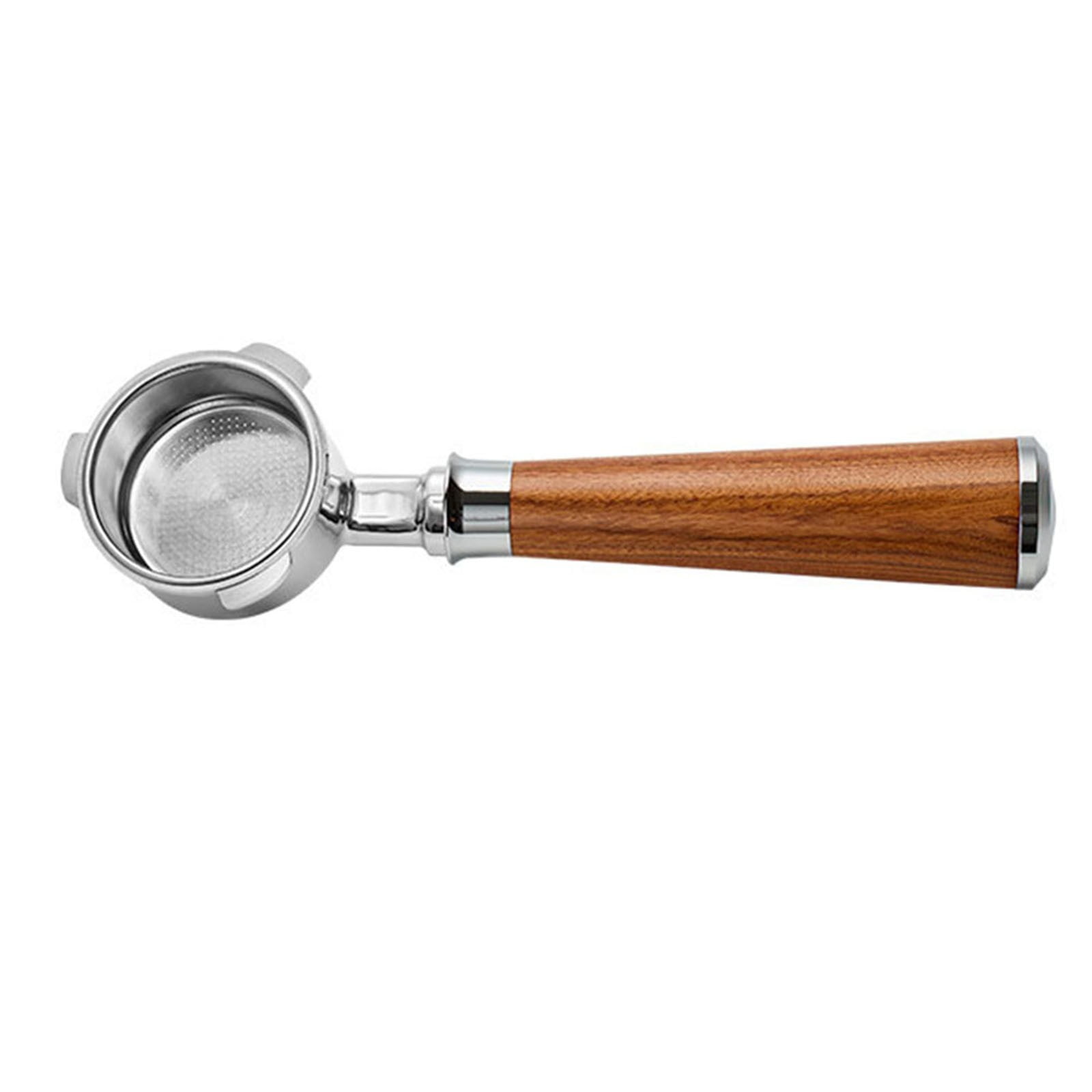 51mm Coffee Portafilter Bottomless Wooden Handle Espresso Filter Holder ...