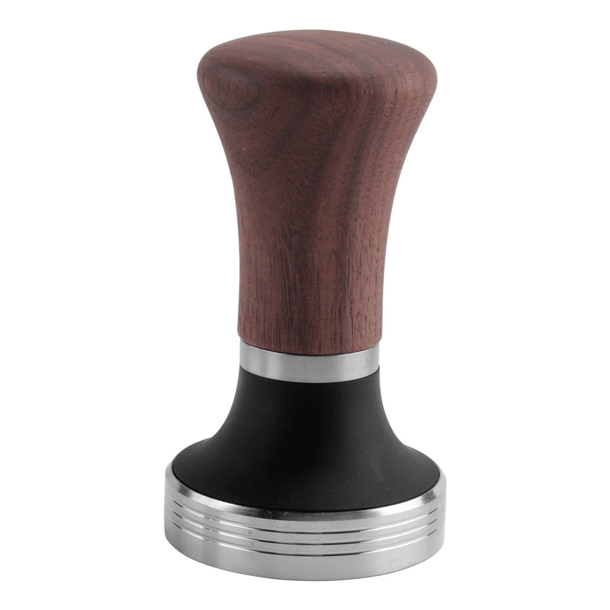 51mm Coffee Tamper Powder Hammer Pressing Walnut Handle Distributor for ...