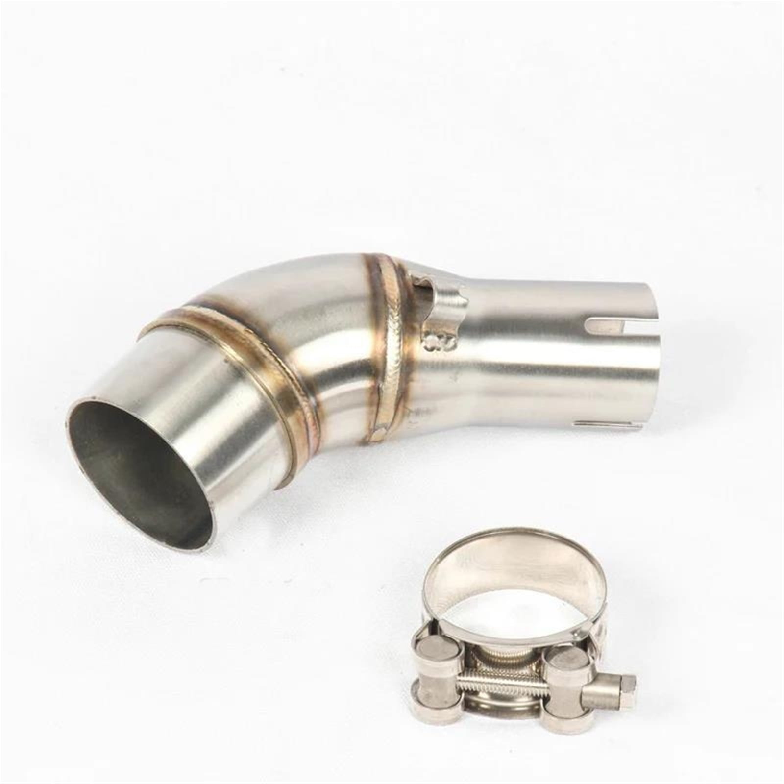 51mm Motorcycle Exhaust Pipe Connection Muffler Modified Slip On Middle ...