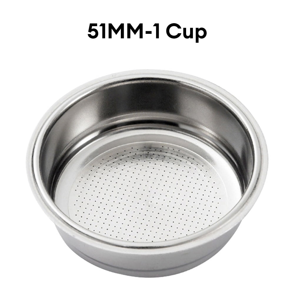 51mm Stainless Steel Coffee Filter Basket 1/2 Cup Espresso Machine ...