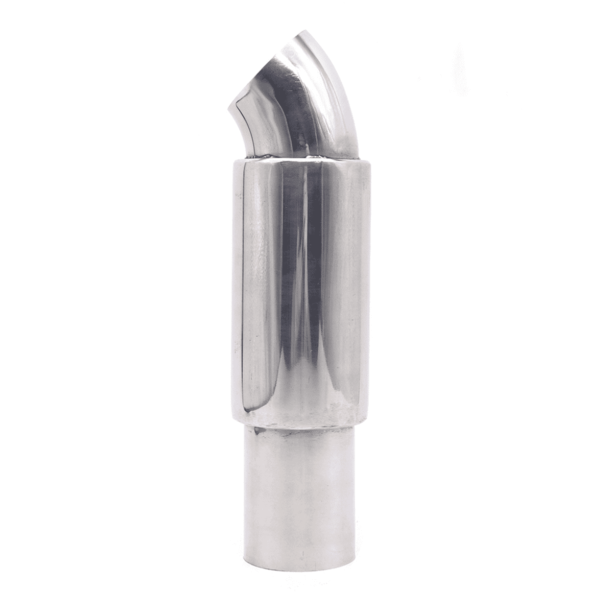 51mm Variable Exhaust Tip System Muffler Tail Pipe Silver Stainless ...