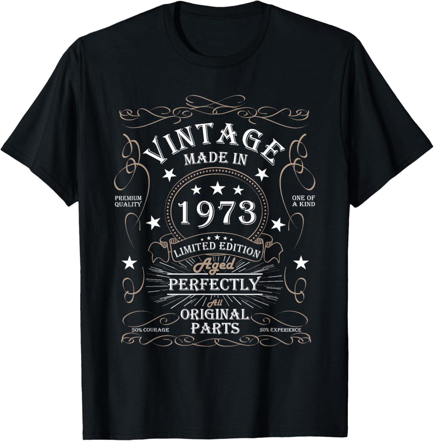 51st Birthday Retro Limited Edition Man Woman Vintage 1973 T-Shirt ...