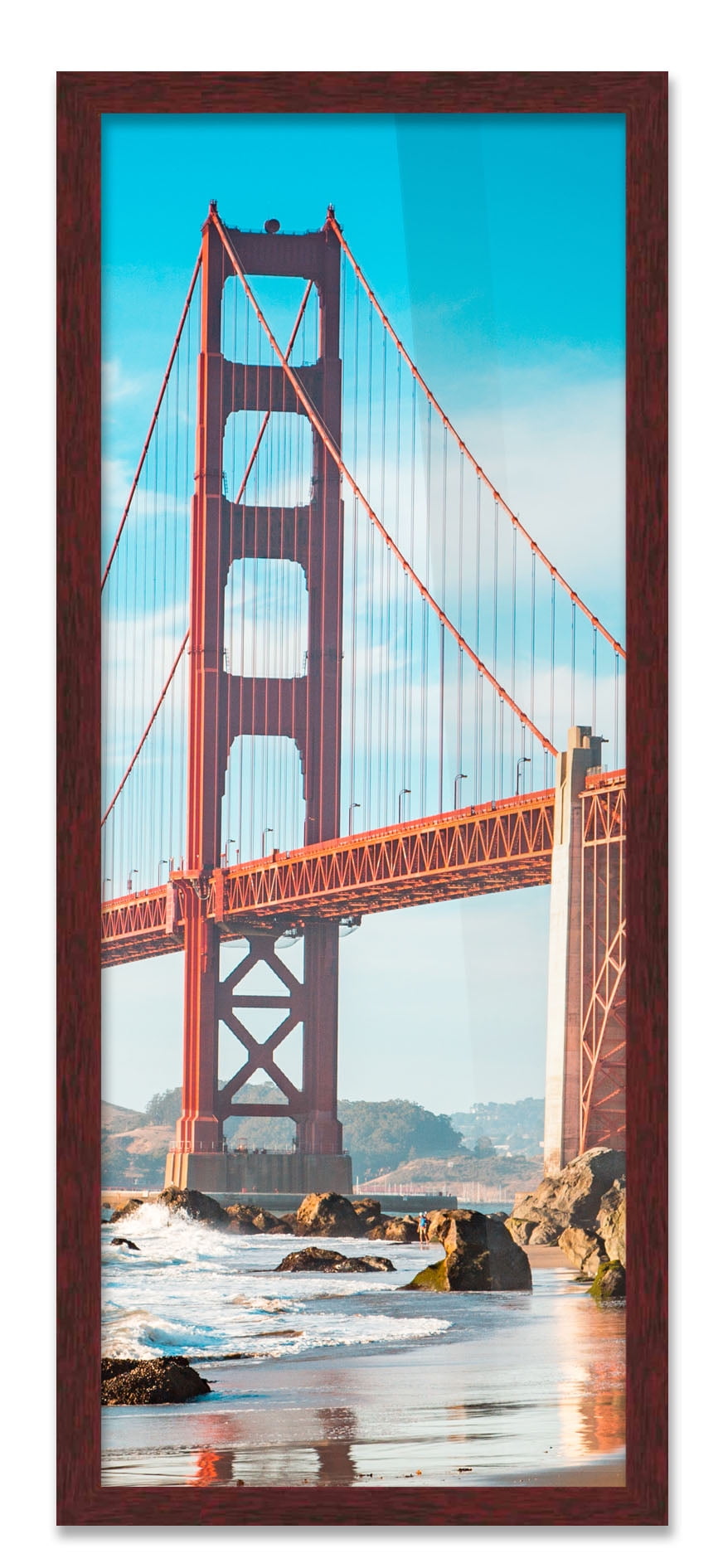 51x12 Frame Brown Picture Frame - Complete Modern Photo Frame Includes ...