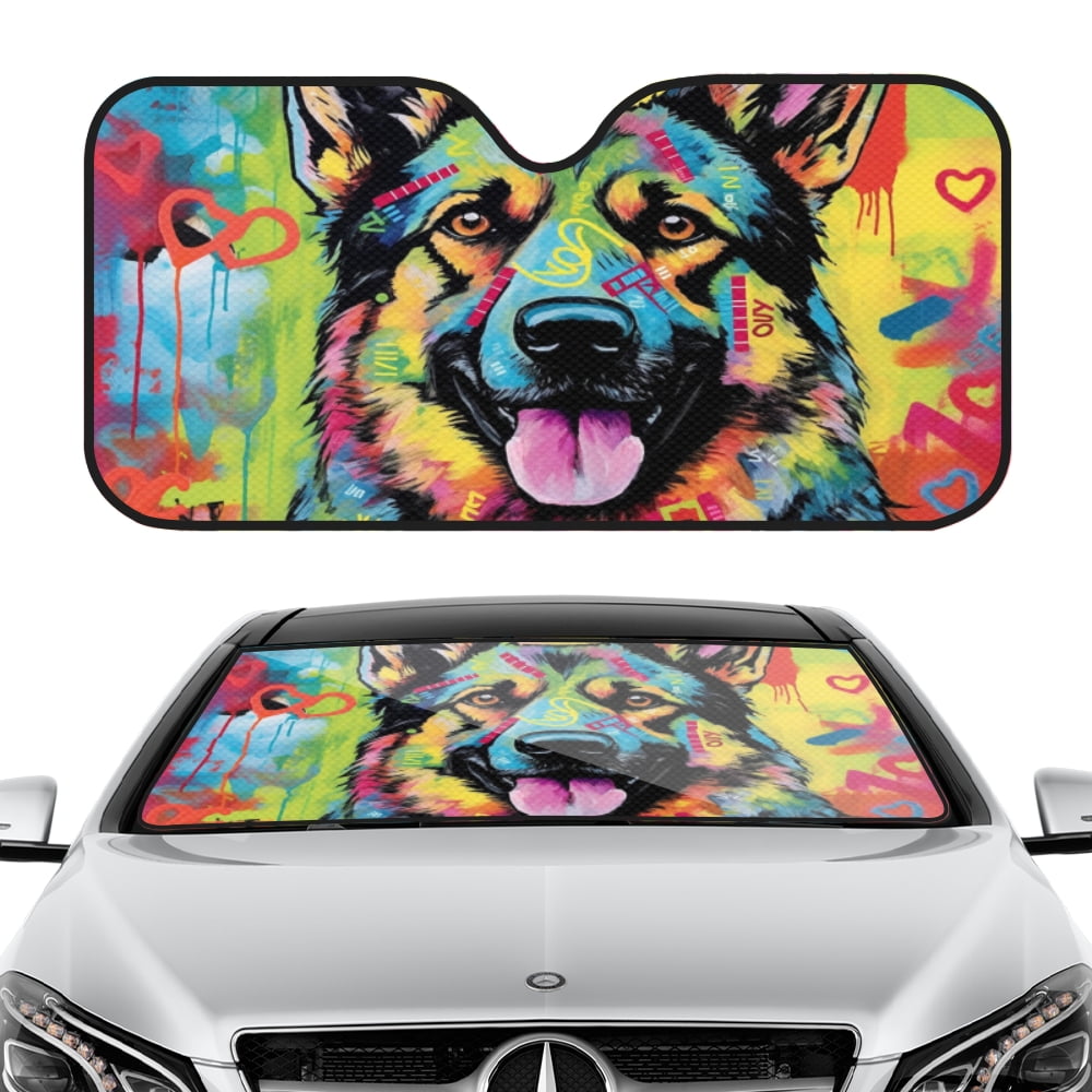 51x28 Inch Windshield Sun Shade for Car & SUV, Front Window Sun Visor ...