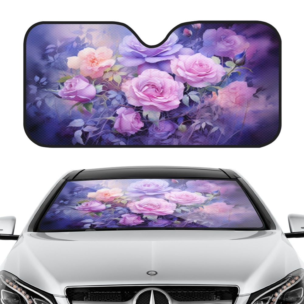 51x28 Inch Windshield Sun Shade for Car & SUV, Front Window Sun Visor ...