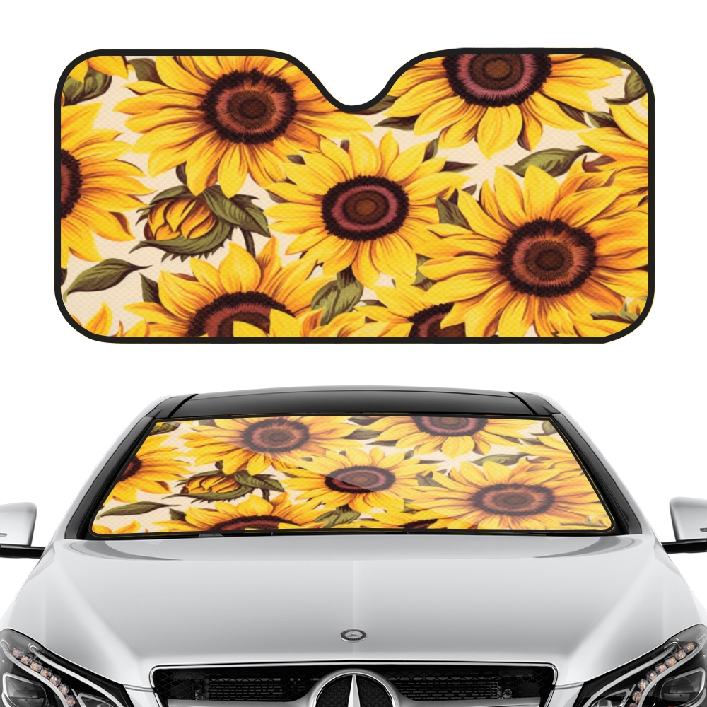 51x28 Inch Windshield Sun Shade for Car & SUV, Front Window Sun Visor ...