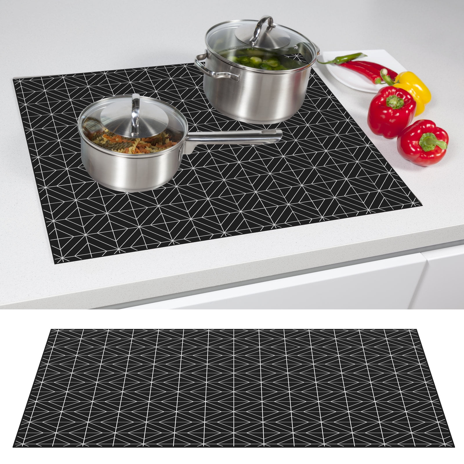51x63cmInduction Cooktop Protector Mat Nonslip Induction Protector Heat ...