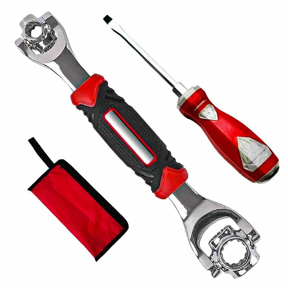 52 in 1 Socket Wrench & Screwdriver Set, Stainless Multi-Functional ...